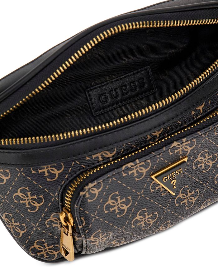 GUESS Men's Vezzola Grainy Faux-Leather Water-Repellent Fanny Pack - Macy's