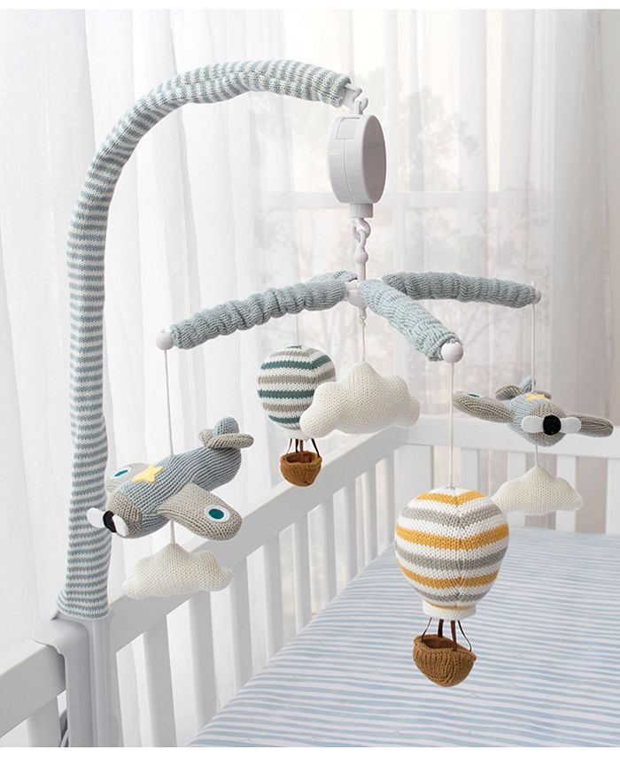 Living Textiles Baby Boys Airplanes Musical Mobile - Macy's