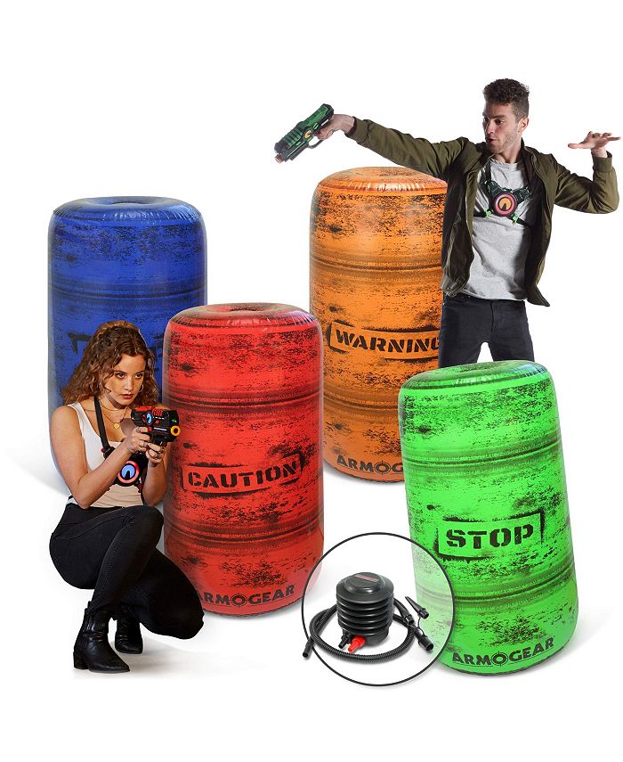 Kidzlane ArmoGear Inflatable Barrels for Laser Tag, Squirt Guns, and ...
