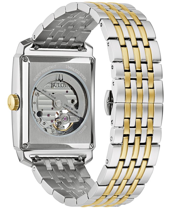 Bulova Men's Automatic Classic Sutton Two-Tone Stainless Steel Bracelet ...