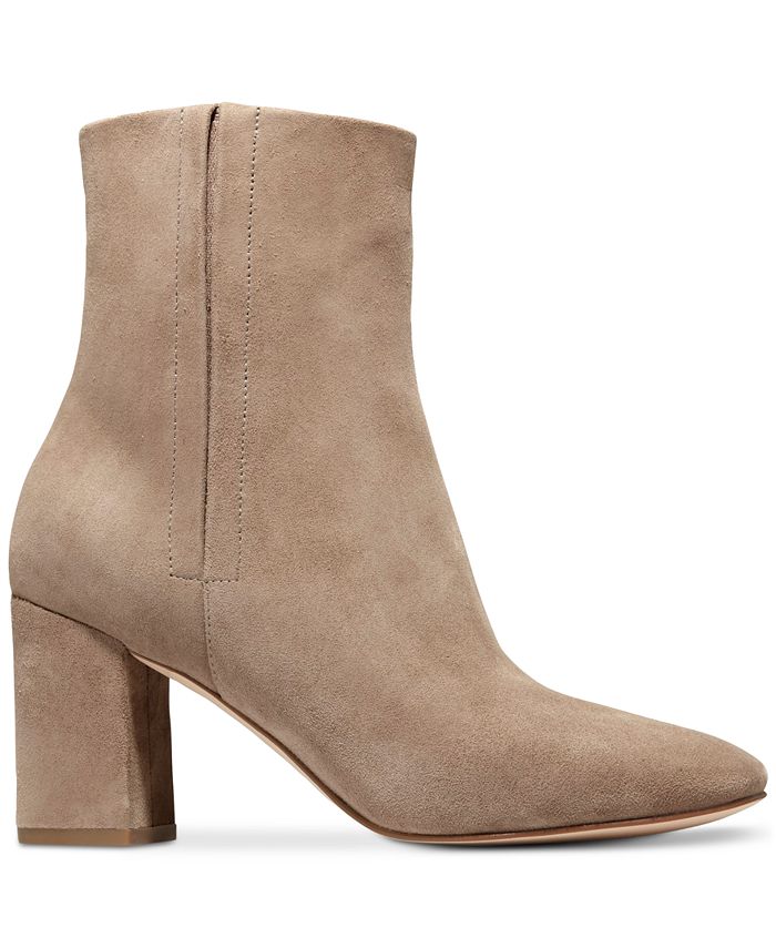Cole Haan Women's Chrystie Square-Toe Block-Heel Booties - Macy's
