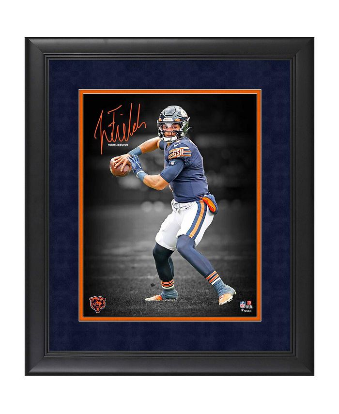 Fanatics Authentic Justin Fields Chicago Bears Facsimile Signature ...