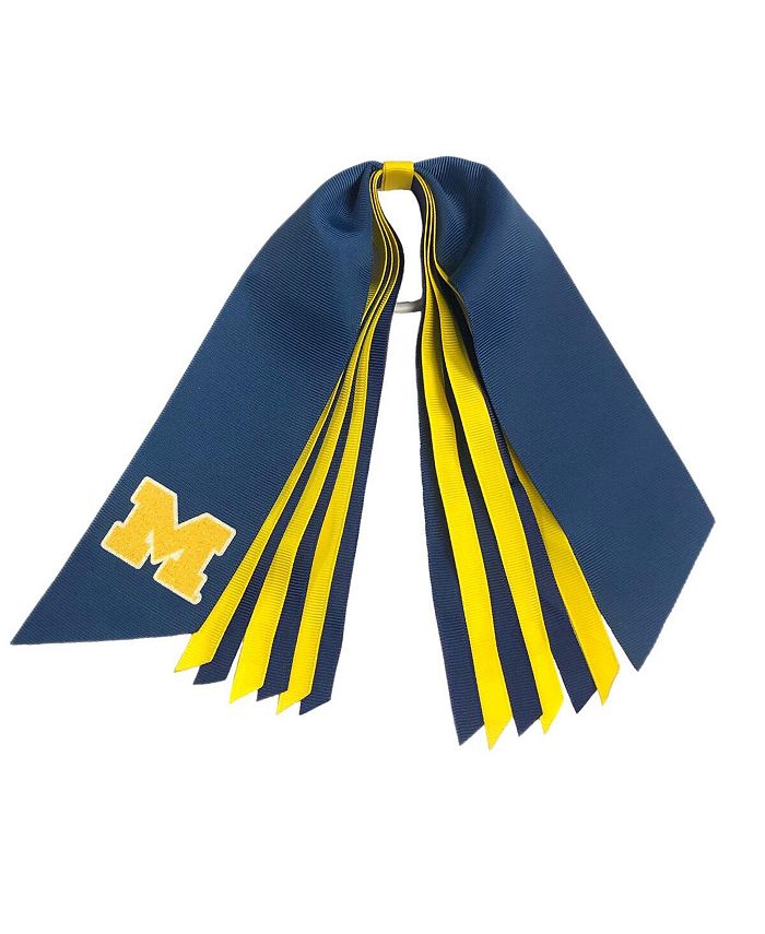 USA Licensed Bows Women's Michigan Wolverines Jumbo Glitter Pony ...