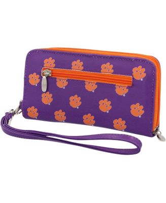 Women's Clemson Tigers Zip-Around Wristlet Wallet - Macy's