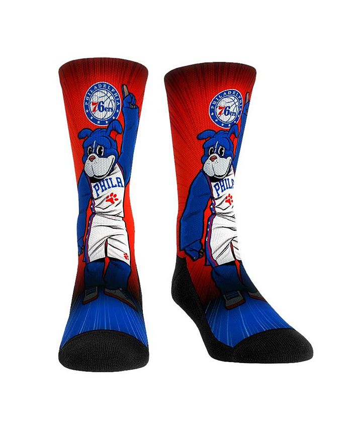 Rock 'Em Men's and Women's Socks Philadelphia 76ers Mascot Pump Up Crew ...