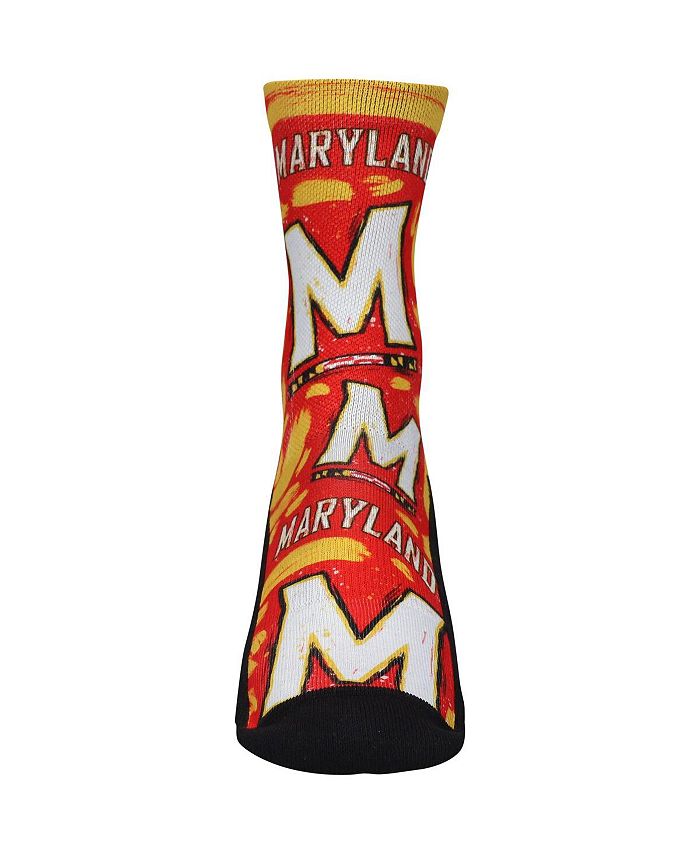 Rock 'Em Men's and Women's Socks Maryland Terrapins Allover Logo and ...