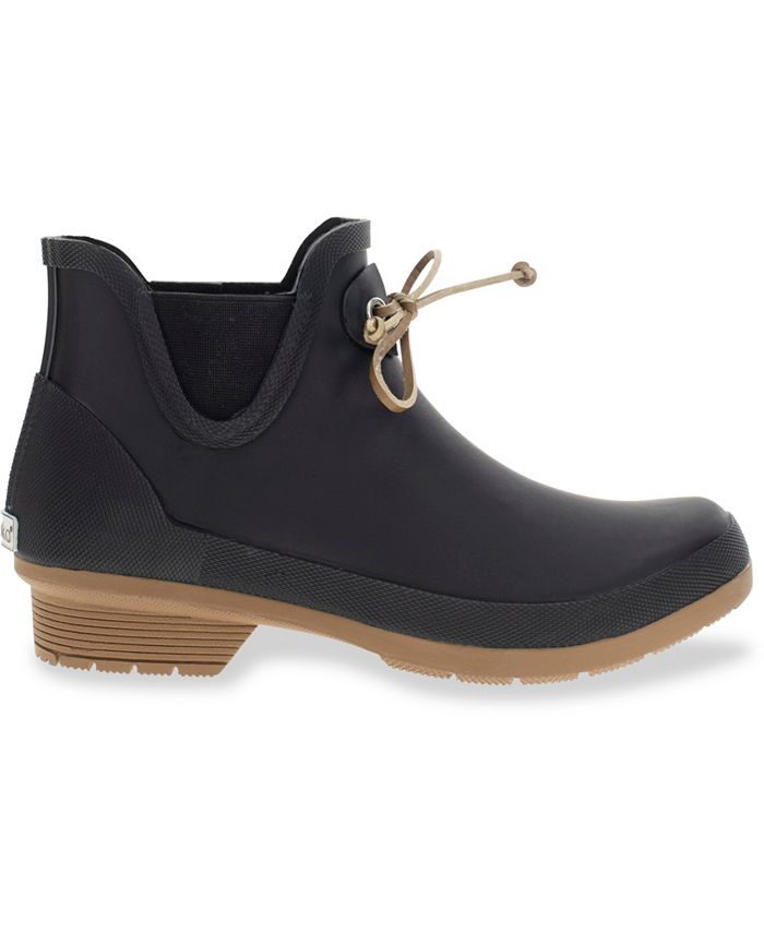 Chooka Women's Classic Tie Bootie Chelsea Rain Boot - Macy's