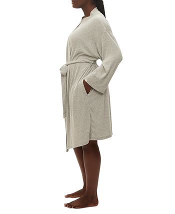 GAP Women's Long-Sleeve Ribbed Belted Robe - Macy's