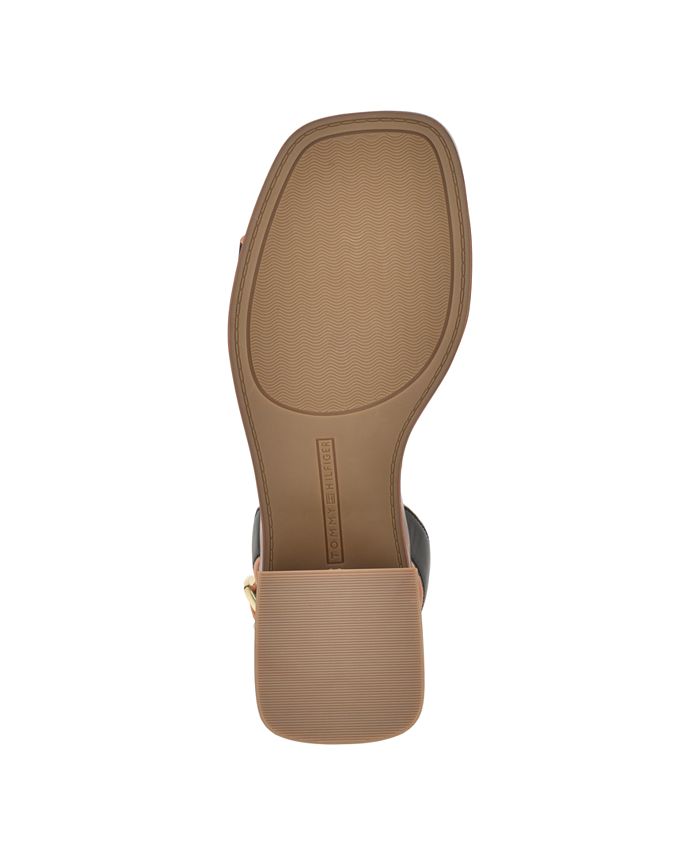 Tommy Hilfiger Women's Tafita Mid Heel Ankle Wrap Sandals - Macy's