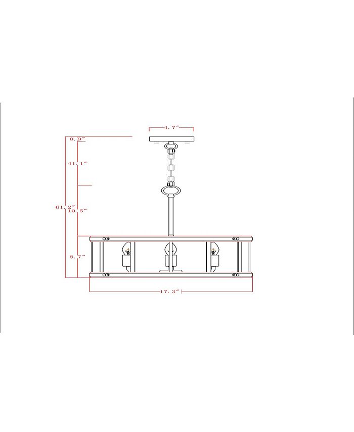 Home Accessories Feilim 18" 4-Light Indoor Finish Chandelier with Light ...