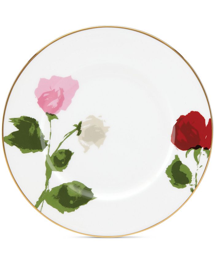 kate spade new york Rose Park Accent Plate - Macy's