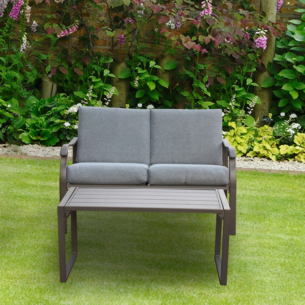 Click here for Streamdale Loveseat And Teapoy Mushroom - Mushroom prices