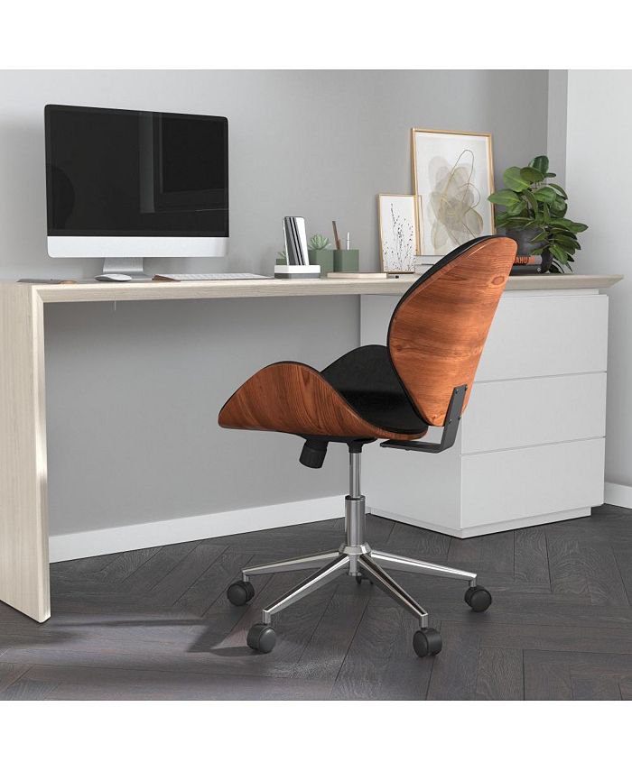 MERRICK LANE Roisin Office Chair Mid-Back Ergonomic Executive Swivel ...