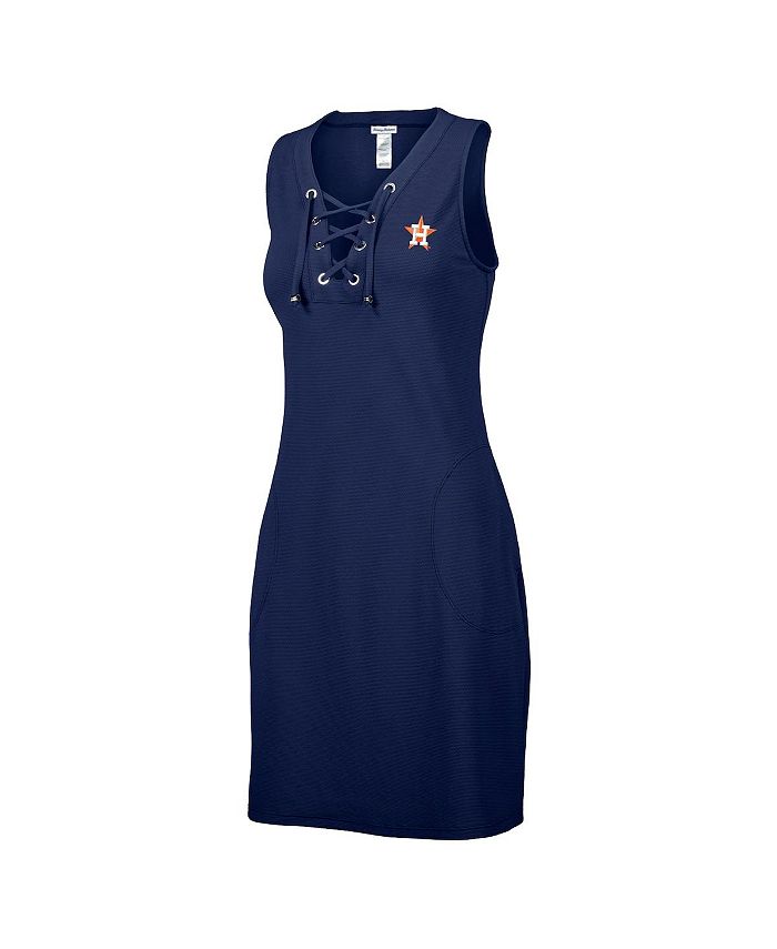 Tommy Bahama Women's Navy Houston Astros Island Cays Lace-Up Spa Dress ...