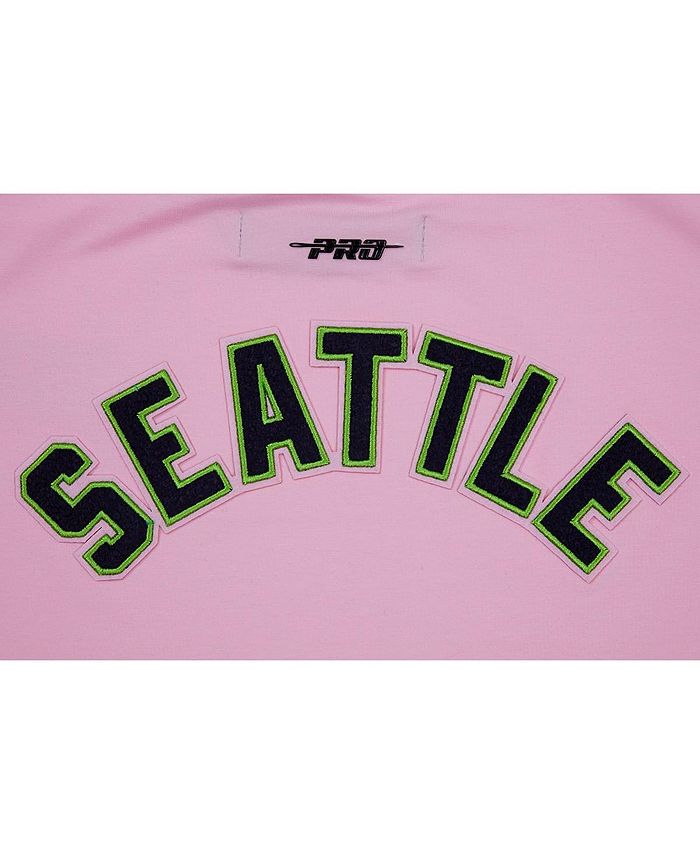 Pro Standard Women's Pink Seattle Seahawks Cropped Boxy T-shirt - Macy's
