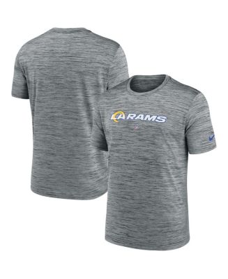 Men's Nike Heather Gray Los Angeles Rams Velocity Performance T-shirt ...