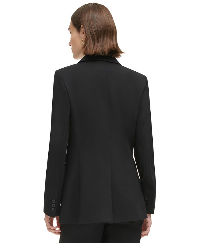 Calvin Klein Women's Classic One-Button Blazer - Macy's