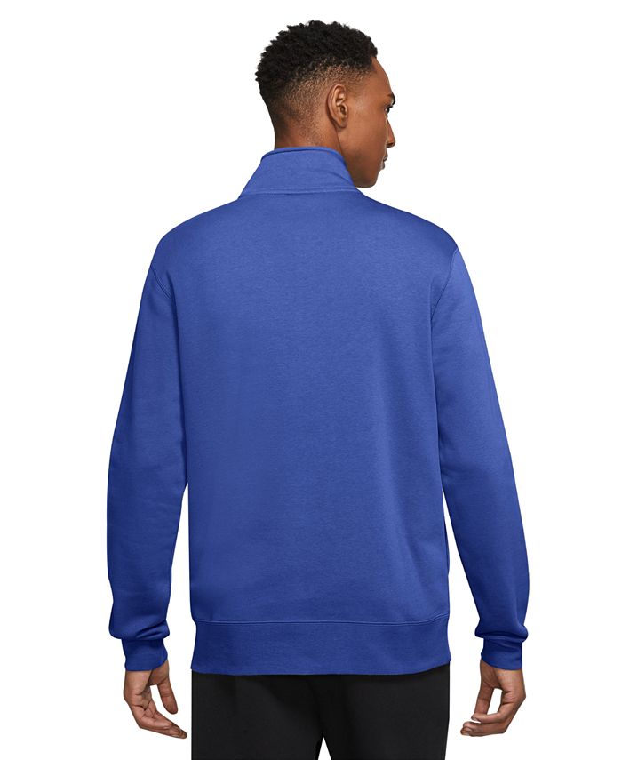 Nike Sportswear Club Men's Brushed Back Half-Zip Pullover - Macy's