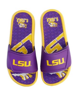 Youth Boys and Girls FOCO LSU Tigers Gel Slide Sandals - Macy's