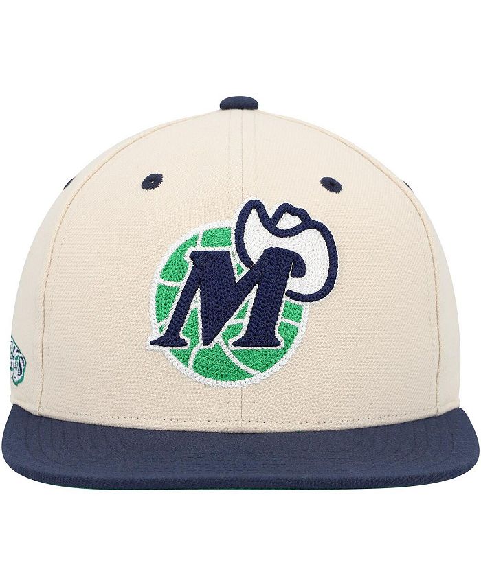 Mitchell & Ness Men's Cream, Navy Dallas Mavericks Hardwood Classics 2 ...