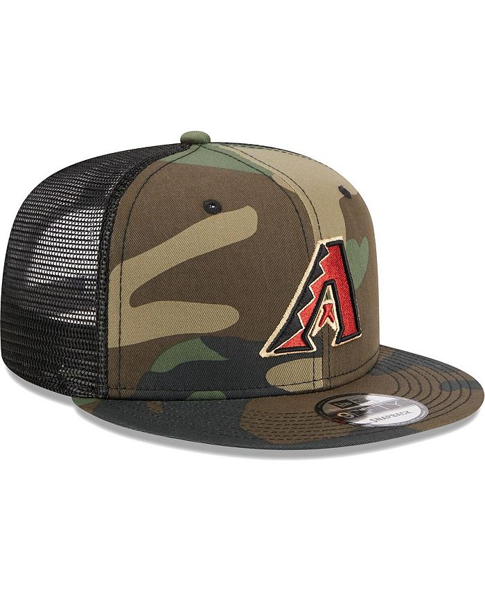 New Era Men's Camo Arizona Diamondbacks Woodland Camo Trucker 9FIFTY ...