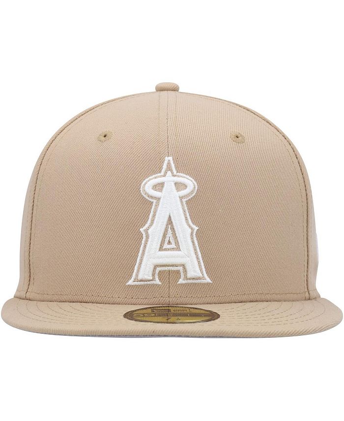 New Era Men's Khaki Los Angeles Angels 59FIFTY Fitted Hat - Macy's