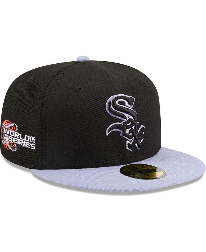 New Era Men's Black Chicago White Sox Side Patch 59FIFTY Fitted Hat ...