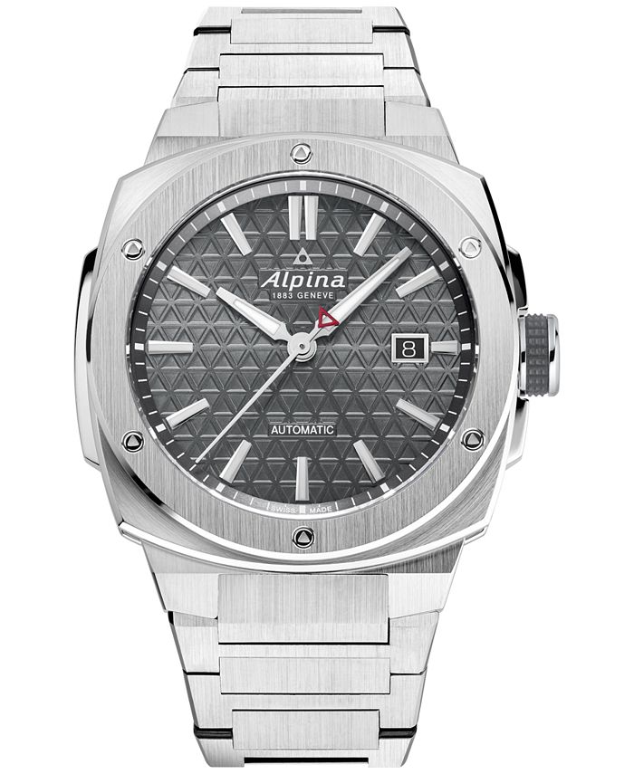 Alpina Men's Swiss Automatic Alpiner Stainless Steel Bracelet Watch ...