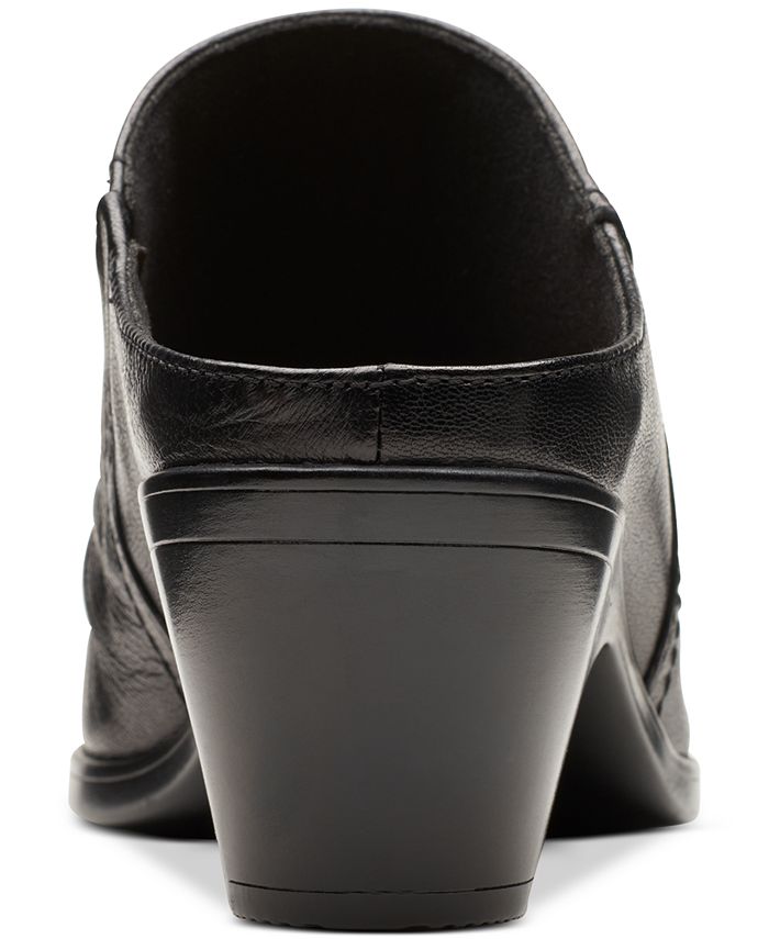 Clarks Women's Emily 2 Charm Ruched Round-Toe Mules - Macy's