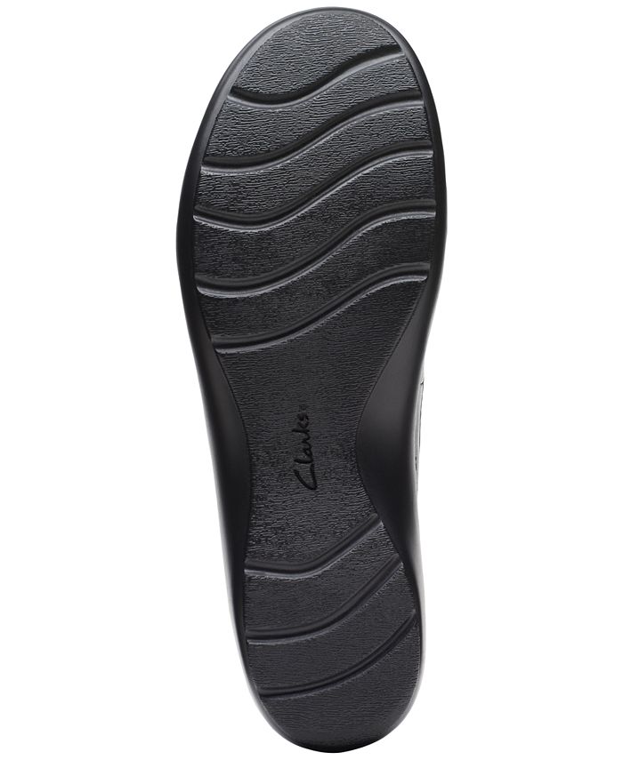 Clarks Women's Cora Haley Mixed-Texture Tie-Top Loafers - Macy's
