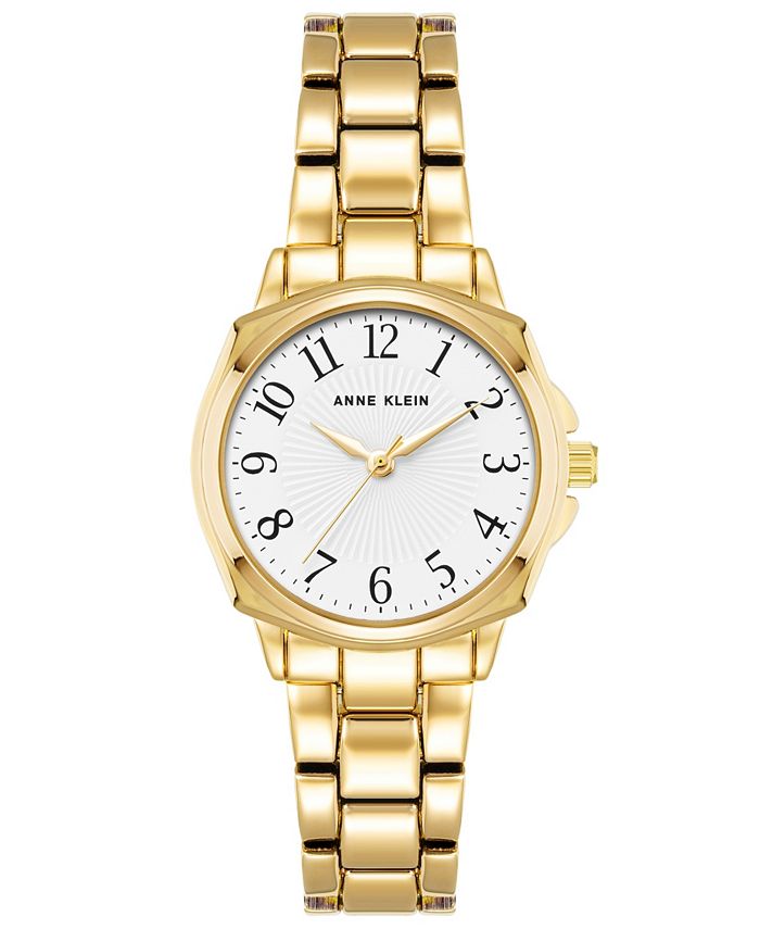 Anne Klein Women's Quartz Gold-Tone Alloy Watch, 28mm - Macy's