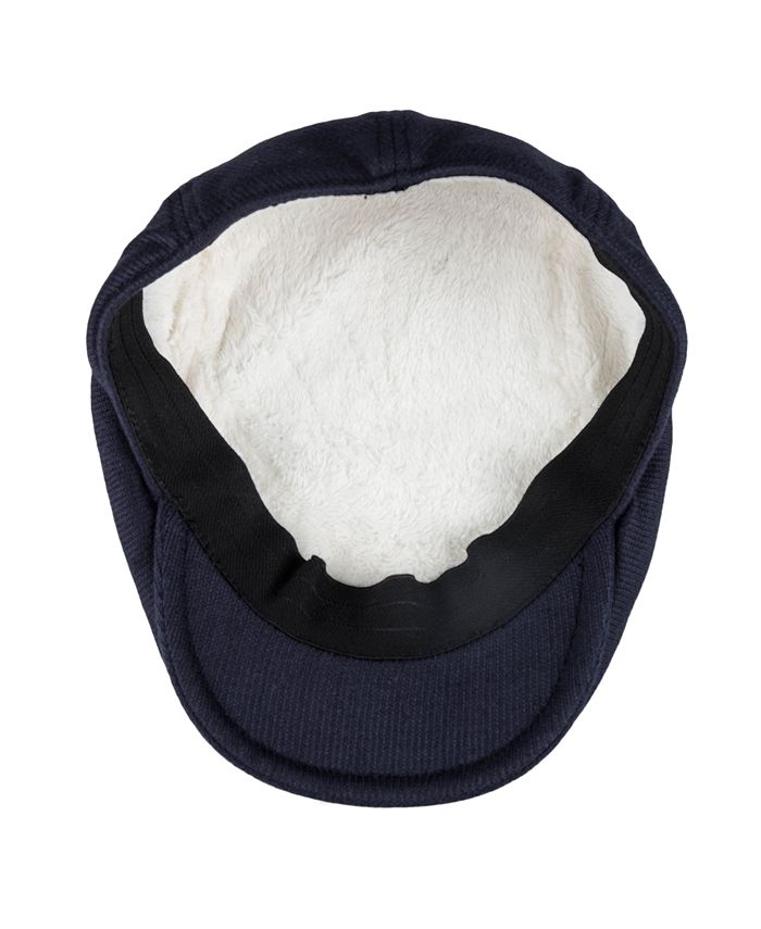 Levi's Men's Stretch Knit Flat Top Ivy Cap with Sherpa Fleece Lining ...