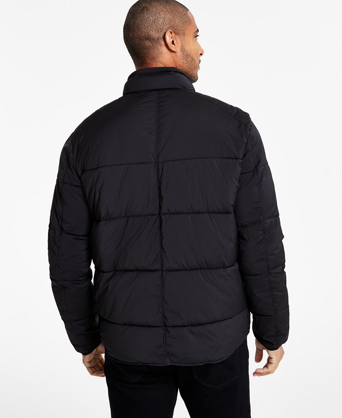 Calvin Klein Men's Stretch Medium Weight Moto Jacket - Macy's