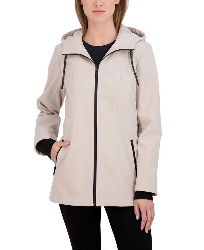 Sebby Collection Sport Women's Soft Shell Jacket with Hood - Macy's