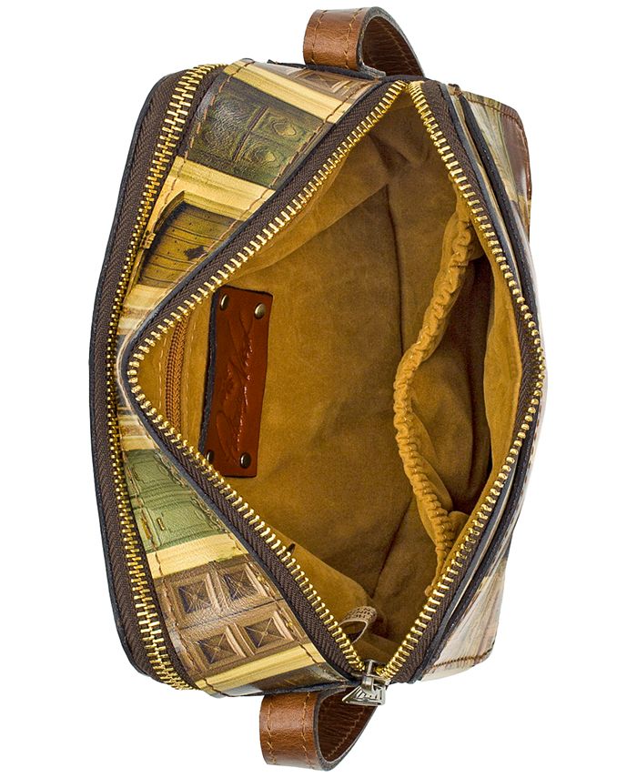 Patricia Nash Rimini Double Zip Box Small Leather Crossbody - Macy's