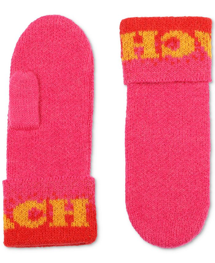 COACH Women's Colorblocked Logo Mittens - Macy's