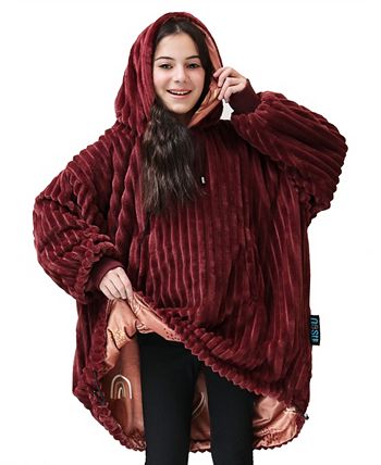 Nestl Oversized Wearable Reversible Color Adult Blanket, 38" x 54" - Macy's