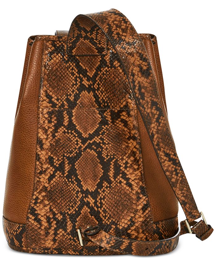 Brahmin Maddie Saguaro Embossed Leather Backpack - Macy's