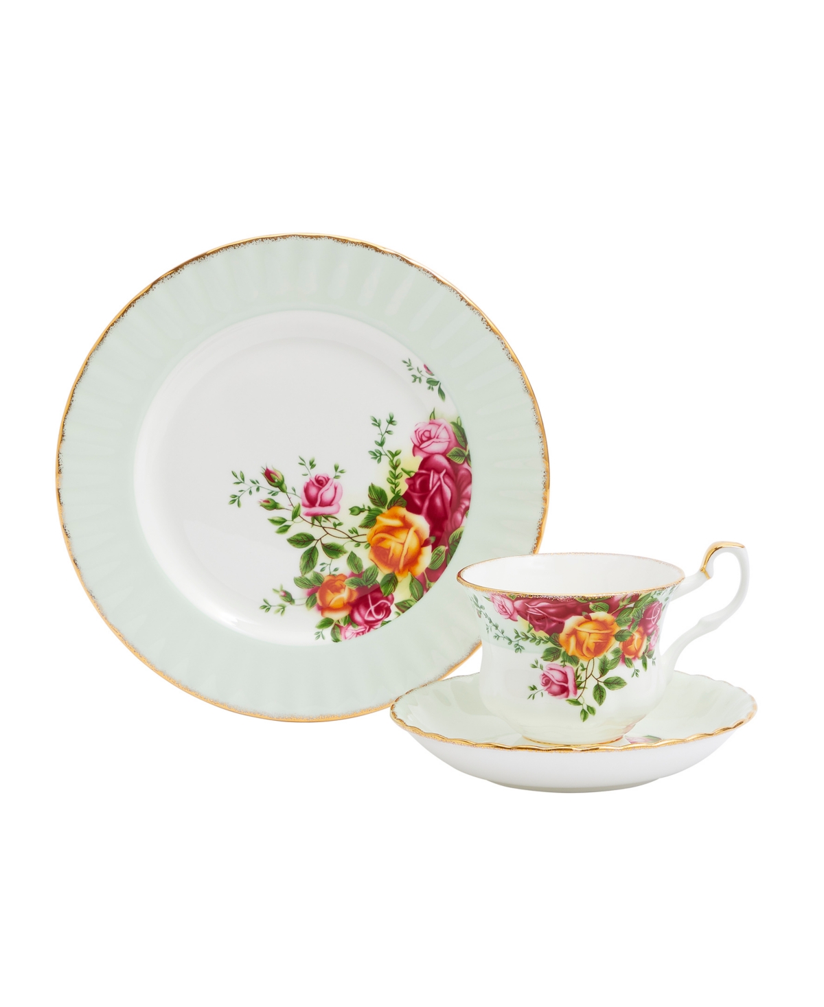 Click here for Royal Albert Old Country Roses Fern 3 Piece Set -... prices