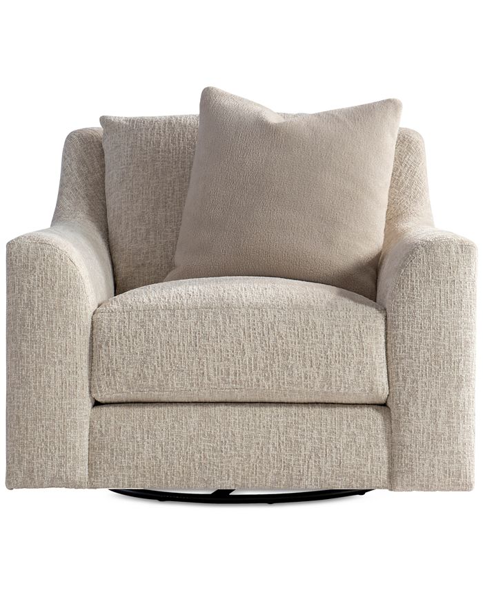 Bernhardt Gabi 36" Fabric Swivel Chair, Created for Macy's - Macy's