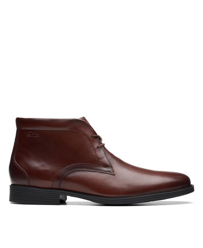 Clarks Men's Collection Whiddon Leather Mid Lace Up Boots - Macy's