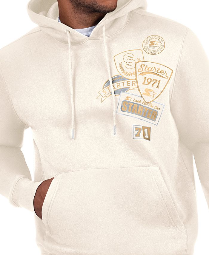Starter Men's Classic-Fit Multi-Patch Fleece Hoodie - Macy's