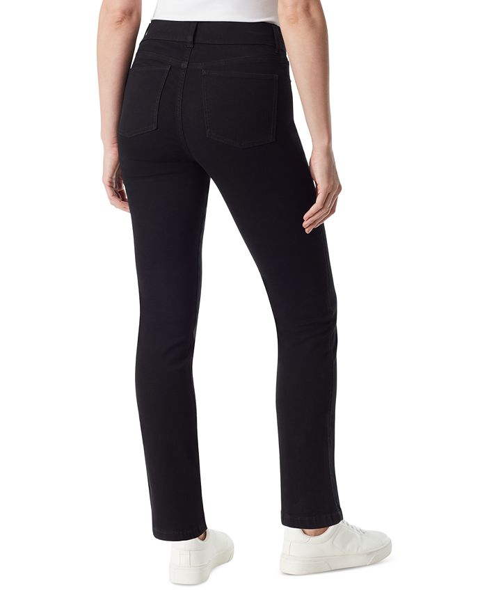 Gloria Vanderbilt Women's Shape Effect Pull-On Straight-Leg Jeans - Macy's