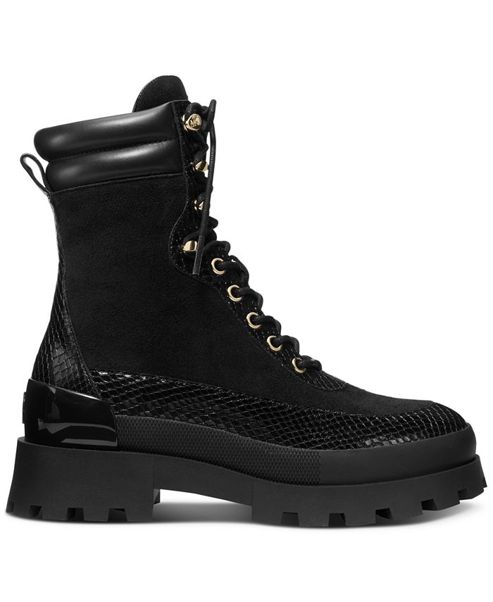 Michael Kors Women's Rowan Side-Zip Ankle Combat Booties - Macy's