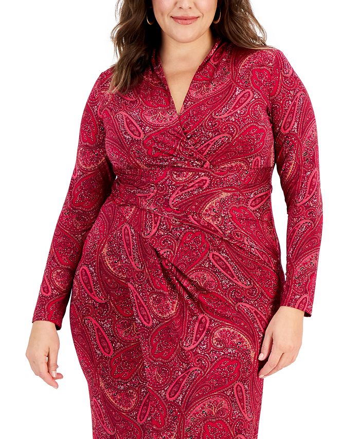 Rachel Rachel Roy Plus Size Floral Print Twist Front Dress Macys