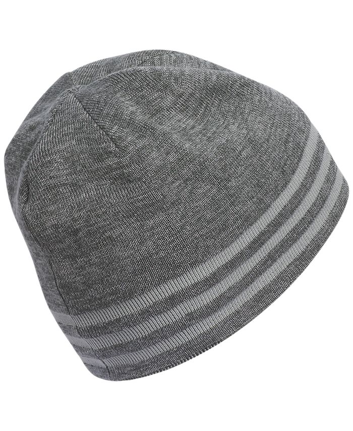 adidas Men's Eclipse Reversible 3 Three-Stripe Beanie - Macy's