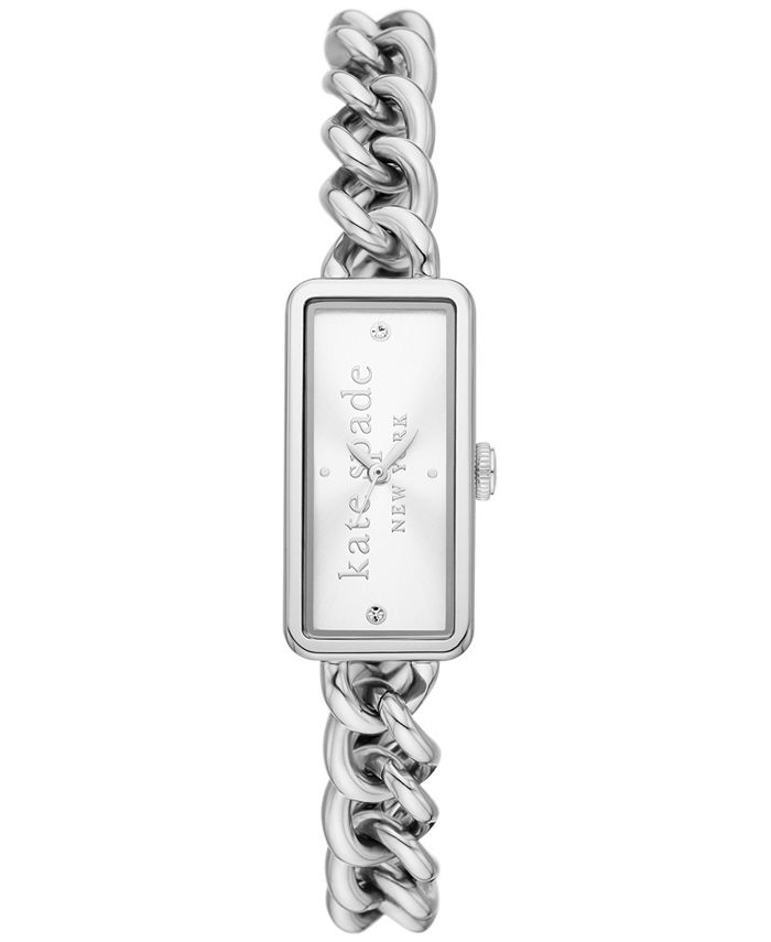 kate spade new york Women's Rosedale Quartz Three Hand Silver-Tone ...