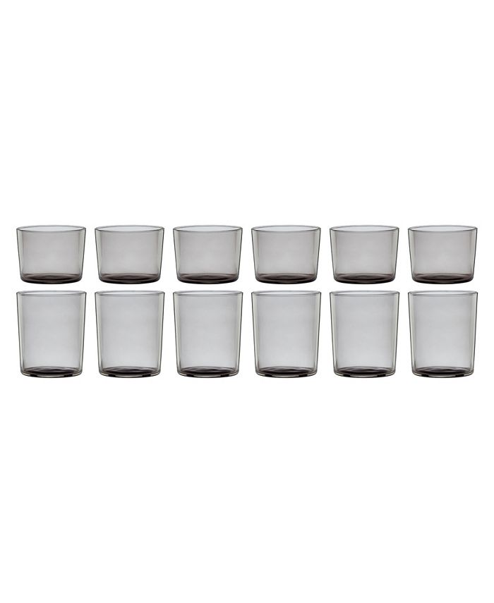 Oneida Stackables Smoke Drinkware, Set of 12 - Macy's