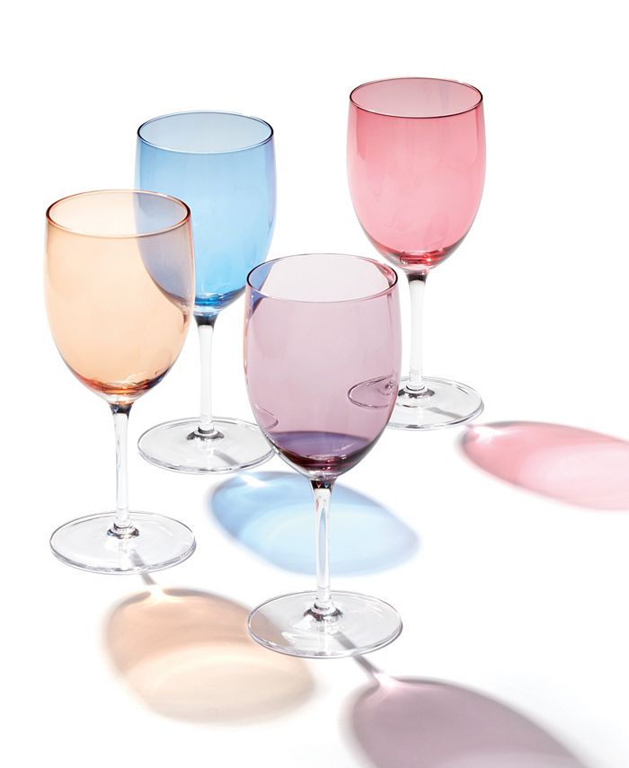 Oneida True Colors Wine Glasses, Set of 4 - Macy's