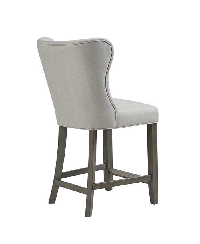 Madison Park Signature Helena 25.5" Fabric Upholstered Counter Stool ...